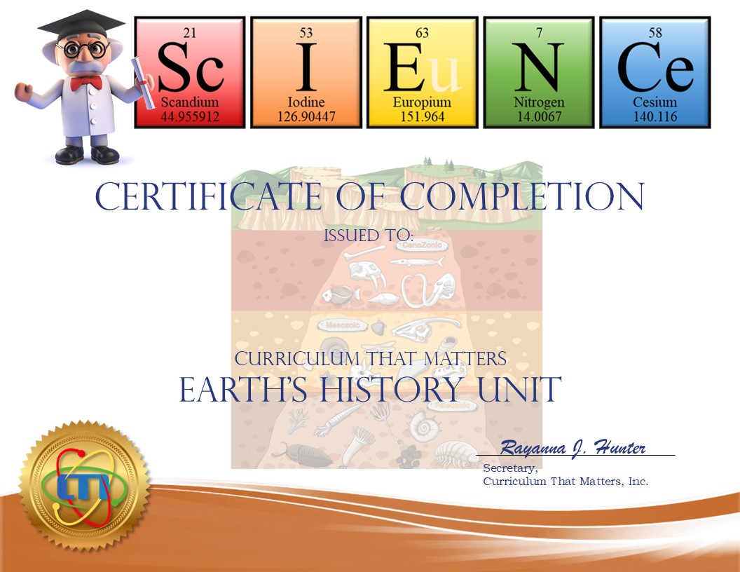 Earth's History - Curriculum That Matters