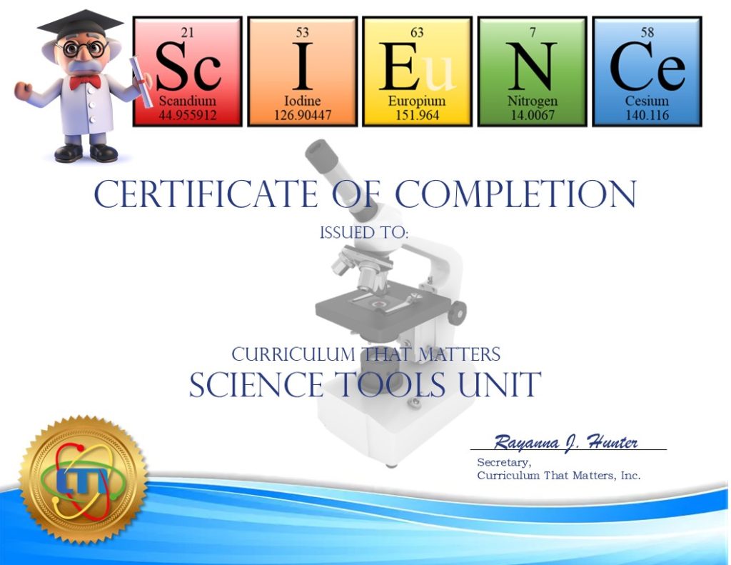 Science Tools - Curriculum That Matters